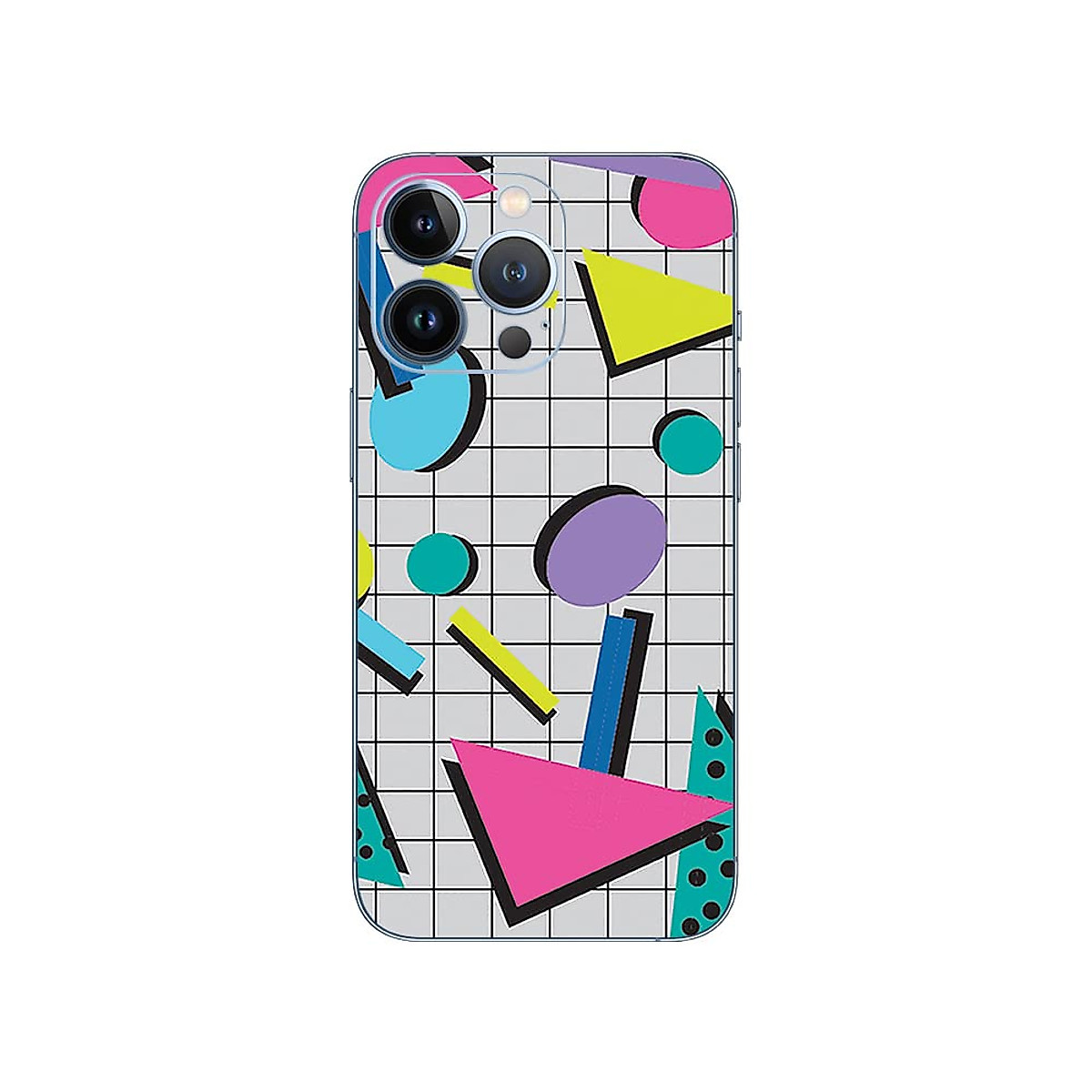 MightySkins Skin Compatible with Apple iPhone 13 Pro - Awesome 80s | Protective, Durable, and Unique Vinyl Decal wrap Cover | Easy to Apply, Remove, and Change Styles | Made in The USA
