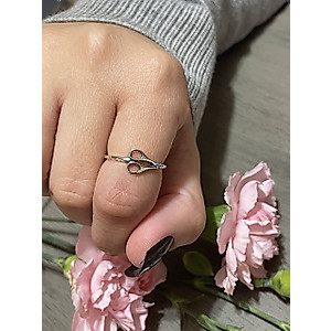 PERFECTJEWELZ Scissors Ring 925 Sterling Silver 8mm Casual Band Size 4