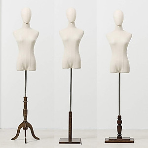 Mannequin Tailors Dummy Dressform Tailors Dummy Clothing Store Mannequins Dummy Model Students Mannequin (Brown B)