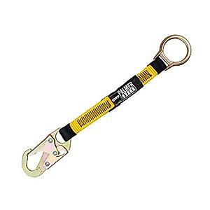 Palmer Safety 18" D-Ring Extender Fall Protection with 3/4" Snap Hook and D-Ring, Polyester Webbing with Chafe Guard, OSHA/ANSI Compliant