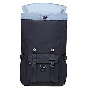 KAUKKO Laptop Travel Backpack, Outdoor Rucksack Fits 15.6 Inch Laptop(18-Black)