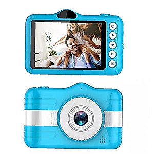 Liadance Kids Digital Camera 3.5inch Screen with 32GB SD Card 1080P HD Video Cute Cartoon Camera for Child Gifts Blue,Camera