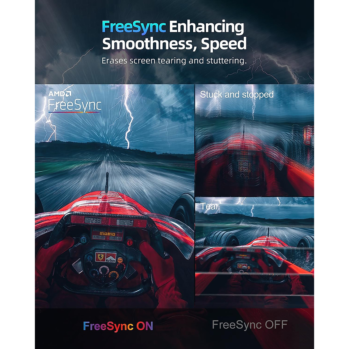 UPERFECT 2K 144Hz Portable Gaming Monitor 18" 2560x1600 QHD 100% DCI-P3 FreeSync HDR Laptop w/VESA, Frameless Matte IPS Eye Care Second Monitor for Game Console (UGame K118)