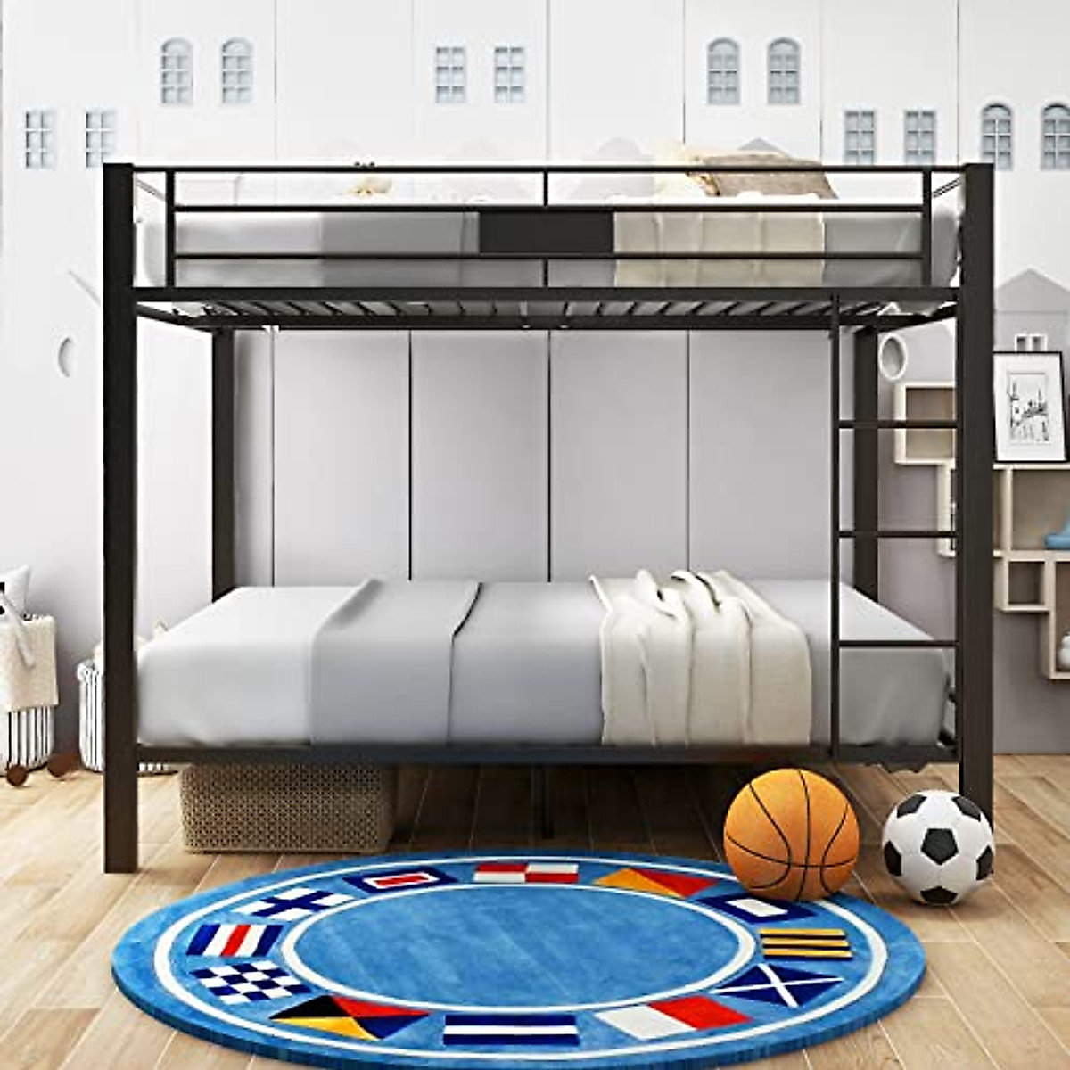 ACME FURNITURE Kaleb Queen/Queen Bunk Bed - 38015 - Sandy Black