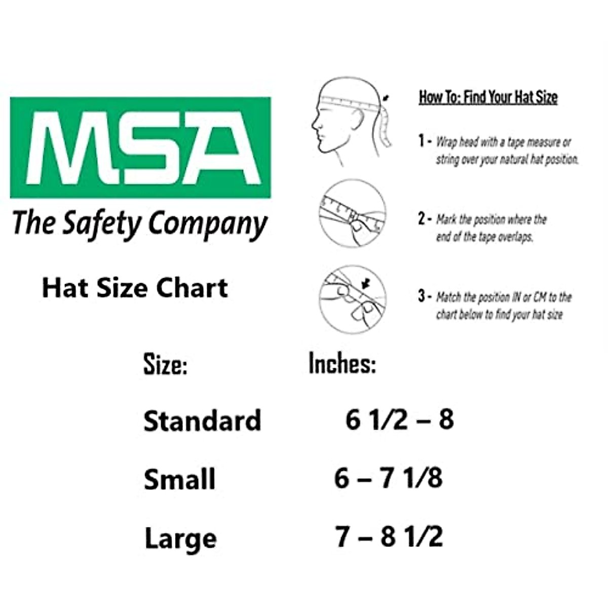 MSA 82769 Comfo-Cap Safety Hard Hat with Staz-on Pinlock Suspension | Polycarbonate Shell, Non-Slotted W/ Lamp Bracket and Cord Holder - Standard Size in Black
