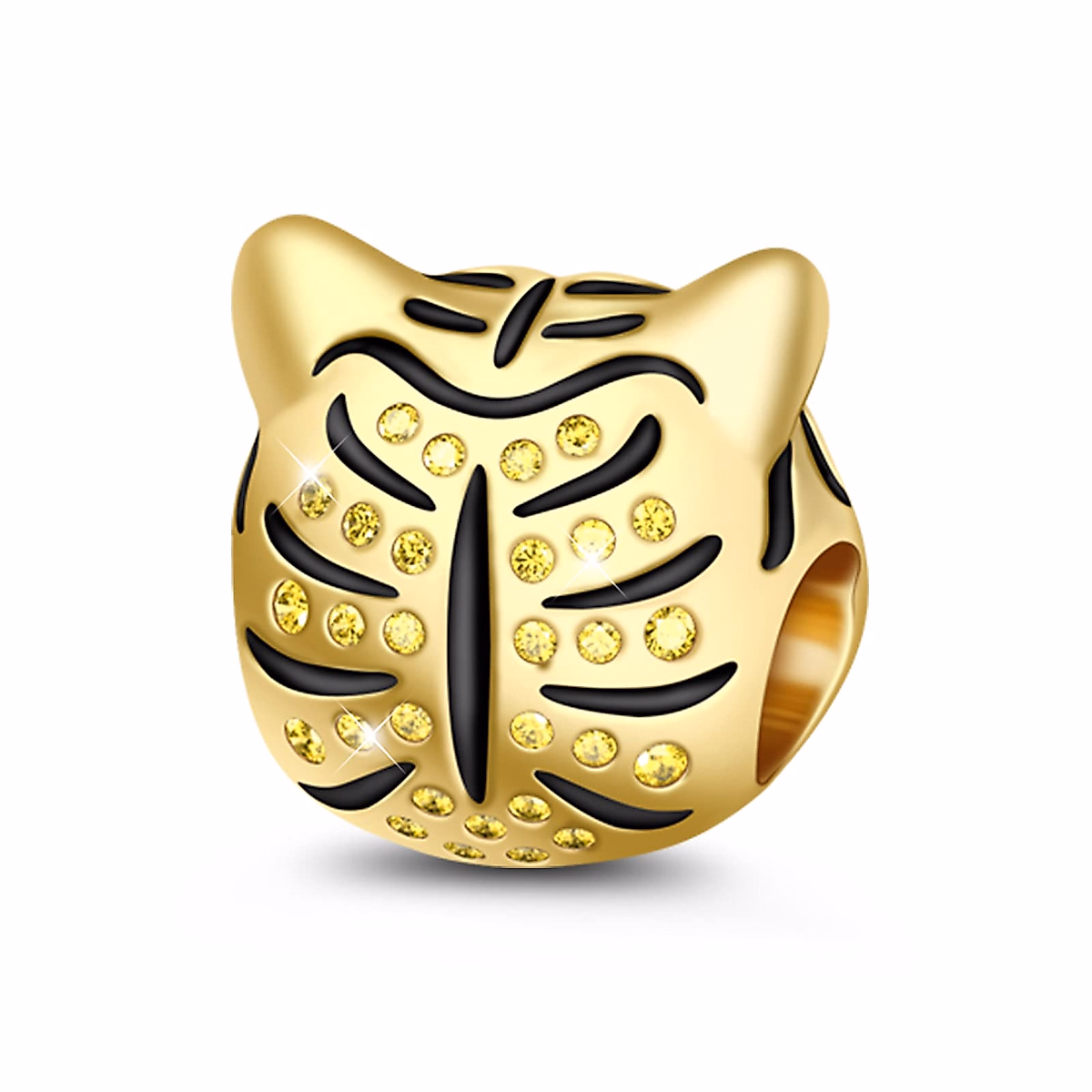 GNOCE Women's Animal Charms for Bracelets 925 Silver Charm Bead for Fit US European Bracelet Necklace Gift (Tiger)