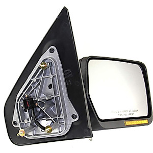 Kool Vue Left & Right Power Heated Door Mirrors Compatible With Ford F-150 2004-2006 With Signal Light Textured Pair Crew Cab & Extended Cab, New Body