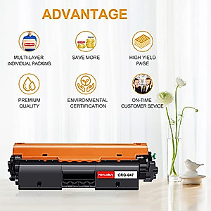HenceBuy 047 Compatible Toner Cartridge Replacement for Canon 047 CRG047 CRG-047 Black for Canon imageCLASS LBP113w MF113w LBP112 MF112 LBP110 MF110 i-SENSYS LBP113w MF113w Printer (Black, 1-Pack)