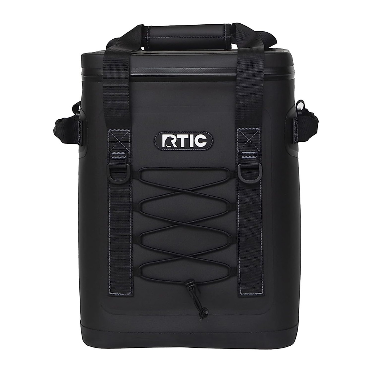 RTIC Backpack Cooler 36 Can, Insulated Portable Soft Cooler Bag Waterproof for Ice, Lunch, Beach, Drink, Beverage, Travel, Camping, Picnic, Car, Hiking, Black