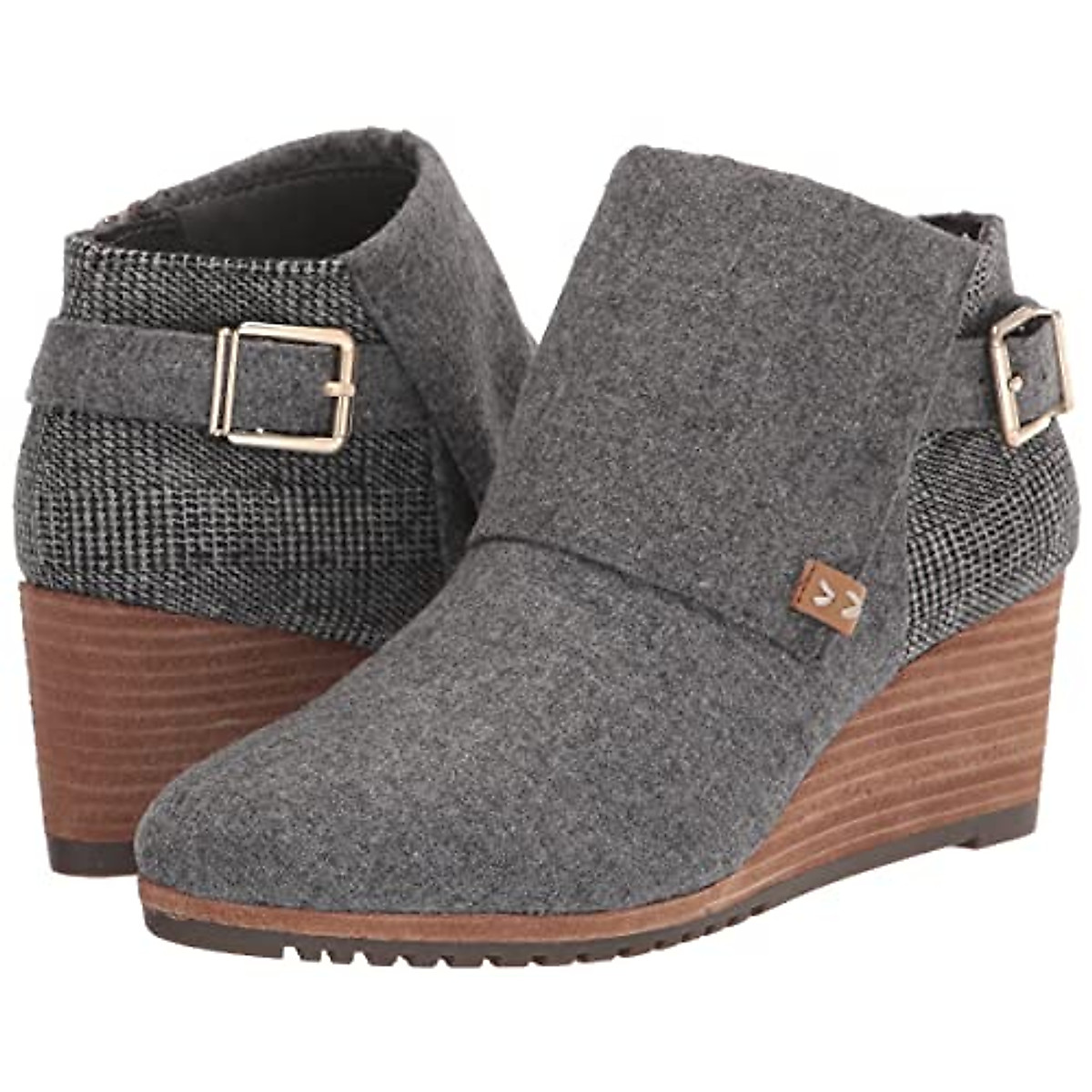 Dr. Scholl's Womens Create Ankle Bootie Mid Grey Flannel 9