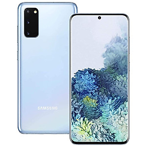 Samsung Galaxy S20 5G (128GB, 12GB RAM) 6.2" AMOLED, Snapdragon 865, IP68 Water Resistant, Global 5G Volte (GSM + CDMA) Factory Unlocked (AT&T, Verizon, T-Mobile, Metro) G981U1 (Cloud Blue) (Renewed)