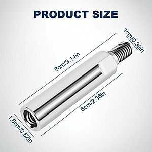 Angle Grinder Extension Connecting Rod, 2024 Upgrade M10 Thread Polishing Machine Adapter Lever, Angle Grinder Extension for 100 Type Angle Grinder/Polisher (2)