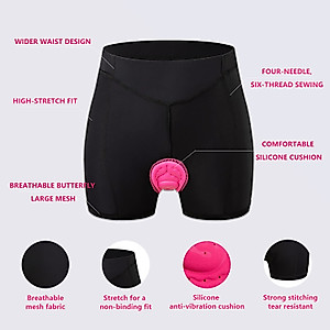 JEPOZRA Women's Cycling Underwear with Padding Cycling Shorts for Women Workout Shorts for Road Bikes,Horseback Riding