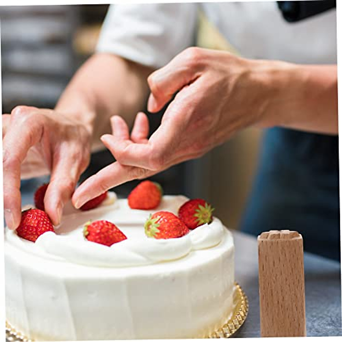 8 Pcs Seal Cookie Mold Cookie Decorating Tools Moon Cakes Chinese Cookie Decorating Stamp Dessert Making molds Christmas Wooden Rubber Stamp Durable Wooden stampers Cake Stamper TEHAUX