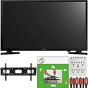 SAMSUNG UN32M4500B 32"-Class HD Smart LED TV Wide Color Enhancer Bundle with TaskRabbit Installation Services + Deco Gear Wall Mount + HDMI Cables + Surge Adapter