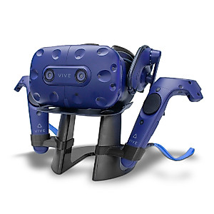 AFAITH VR Controller Holder and Display Stand, Virtual Reality Headset Storage Stand for HTC Vive Headset and HTC Vive Pro Headset (Black)