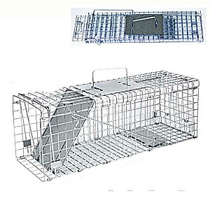 Humane Mouse Trap Rat Trap Rodent Trap Large Live Catch Cage, Easy to Set Up and Reuse, Suitable for Outdoor Indoor, Use in Home, Gardens, Garages - 24 in x 7.48 in x 8.26 in
