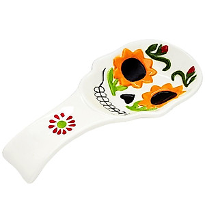 Day of the Dead Spoon Rest or Salt and Pepper Shaker - Spoon Rest