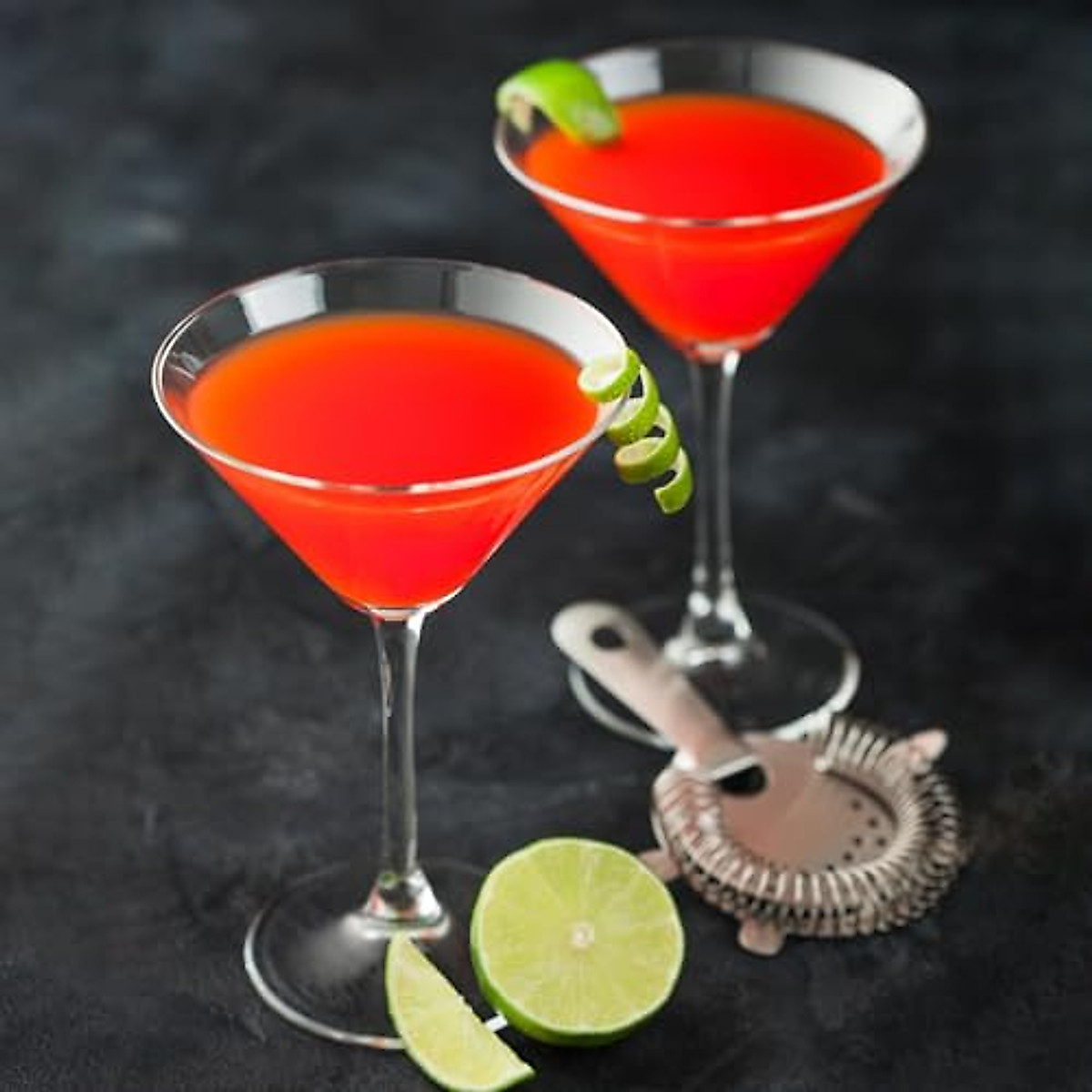 PARACITY Martini Glasses Set of 2, Coupe Glasses, Hand Blown Premium Martini Glasses, Perfect for Cocktails, Martinis, Margaritas, Parties, Catering Boxes and Gifts(8 OZ/240ML)