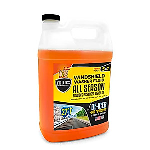 MWC 446948 Windshield Washer Fluid All Season Provides Increased Visibility Orange 1 Gal
