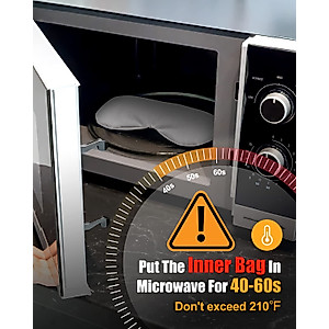 YFONG Lavender Eye Mask, Warm Eye Compress Mask for Dry Eyes, Weighted Eye Masks with Adjustable Strap, Reusable & Comfortable Eye Cover for Puffy Eyes Migraine Sinus Pain-Violet