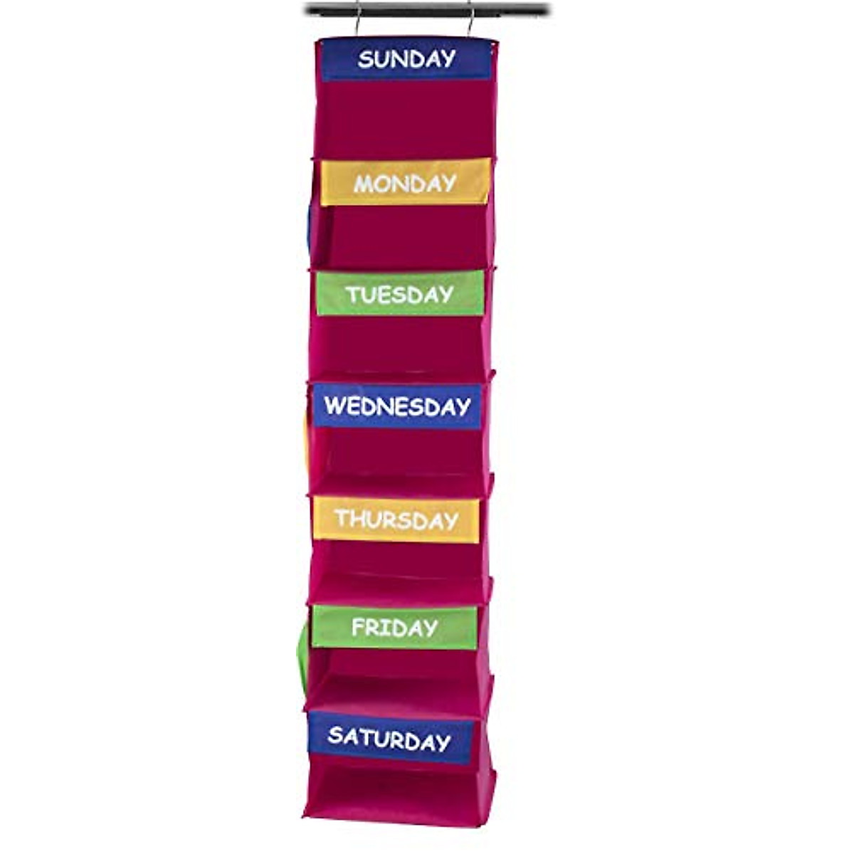 Sagler Daily Activity Organizer Kids 7 Shelf Portable Closet Hanging Closet Organizer Great Closet Solutions