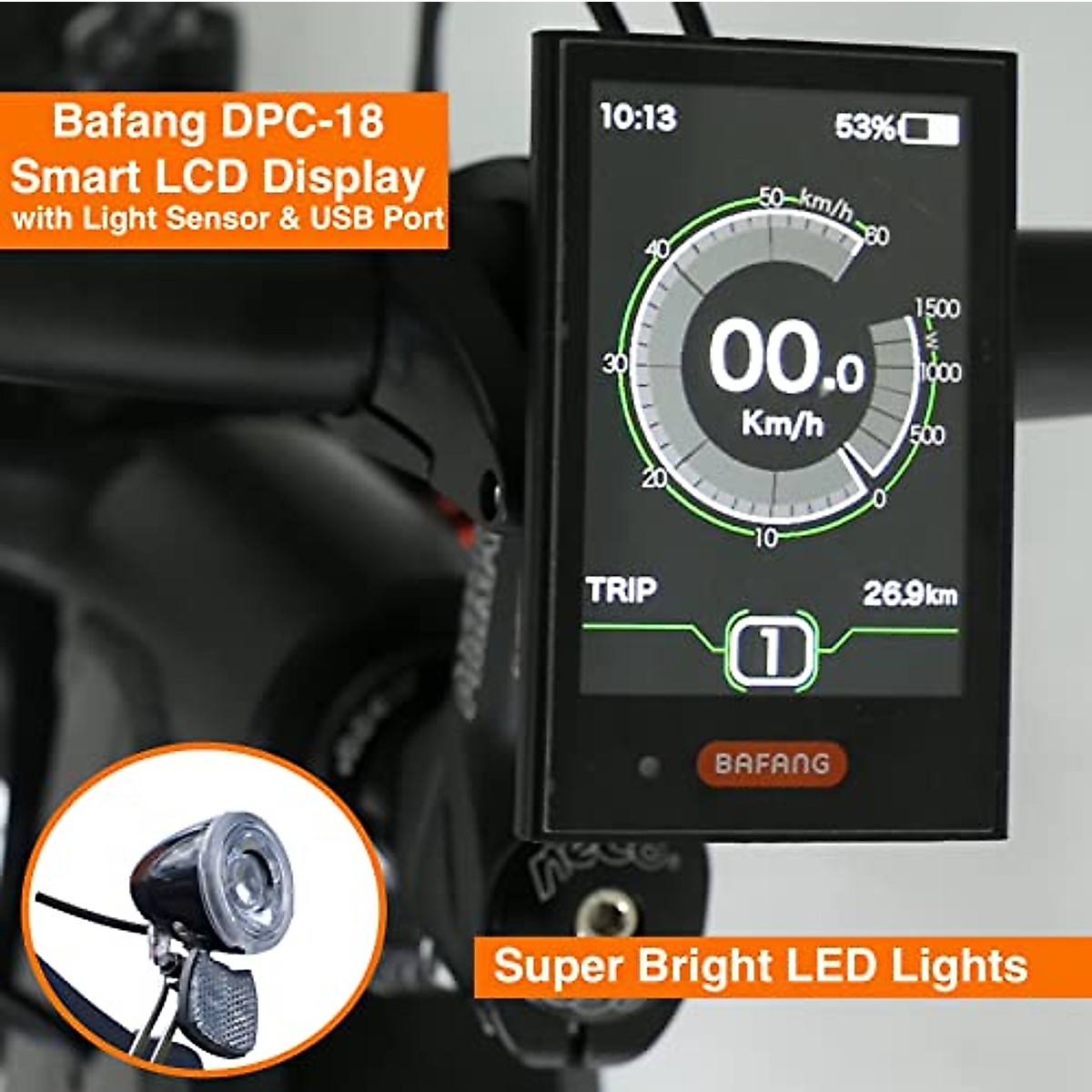 ETEK Hunter e Bikes for Adults Electric - 2X 48V 15Ah Panasonic Battery - BAFANG 1000W MID-Drive Motor Electric Bicycles for Men - CST 26" x4.0 Fat Tire Electric Bike | Shimano 7 Gears Mountain Bike