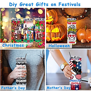 Wzaytia 24 Pack Sublimation Tumblers 20 Oz Skinny Straight, Stainless Steel Sublimation Tumblers Blank, Individually Gift Boxed, Insulated Tumbler Sublimation