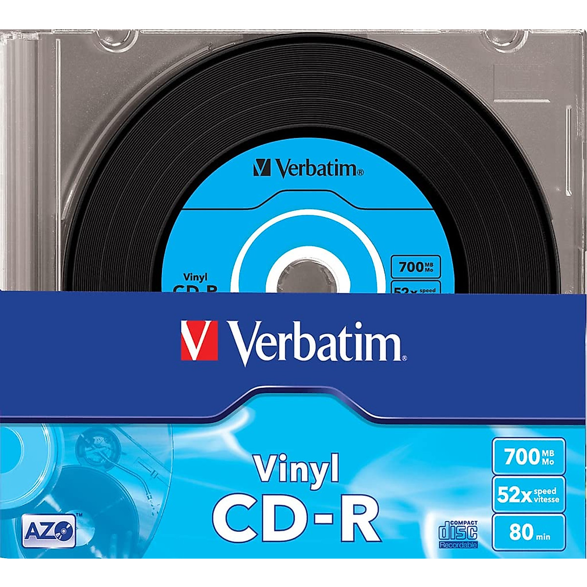 Verbatim 43426 52x Vinyl CD-R - Slim Case 10 Pack