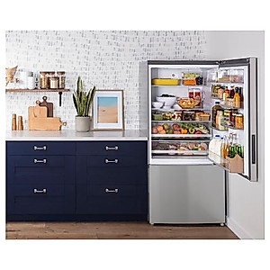 GE® ENERGY STAR® 17.7 Cu. Ft. Counter-Depth Bottom-Freezer Refrigerator