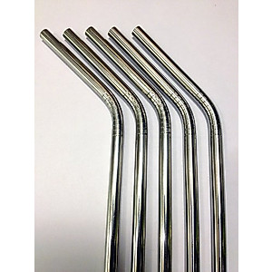 CocoDrill Coconut Opener Tool + 5 Reusable Straws -COMBO PACK - Stainless Steel Drinking - 1 metal straw + Cleaner - Eco Friendly, SAFE, NON-TOXIC