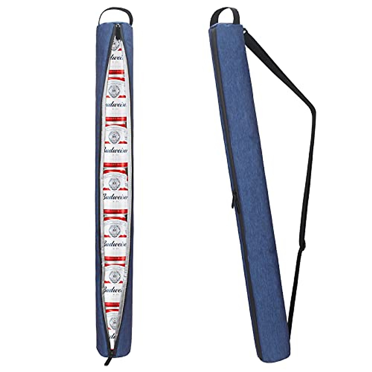 Beer Sleeve for Golf Bag,WITSTEP Long Tube Holder for Cans Beer Sling Cooler Bag,Holds 7 Cans Insulated Beer Sleeve Keeps Beverage Cold Fits in Most Golf Bags ,Ideal Golf Accessories for Men