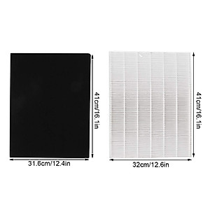 Dussdote High Efficiency Particulate Air Purifier HEPA Filter Replacement Filter Activated Carbon Cott Vacuum Cleaners and Floor Care Accessories