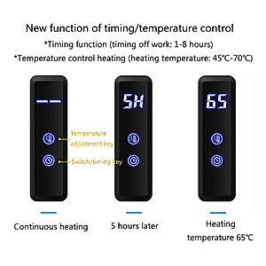 MUSUMI Towel Warmer, Electric Heated Towel Rack with Timer, 304 Stainless Steel Heated Towel Rail Wall Mounted 5 Bars Bath Towel Heater