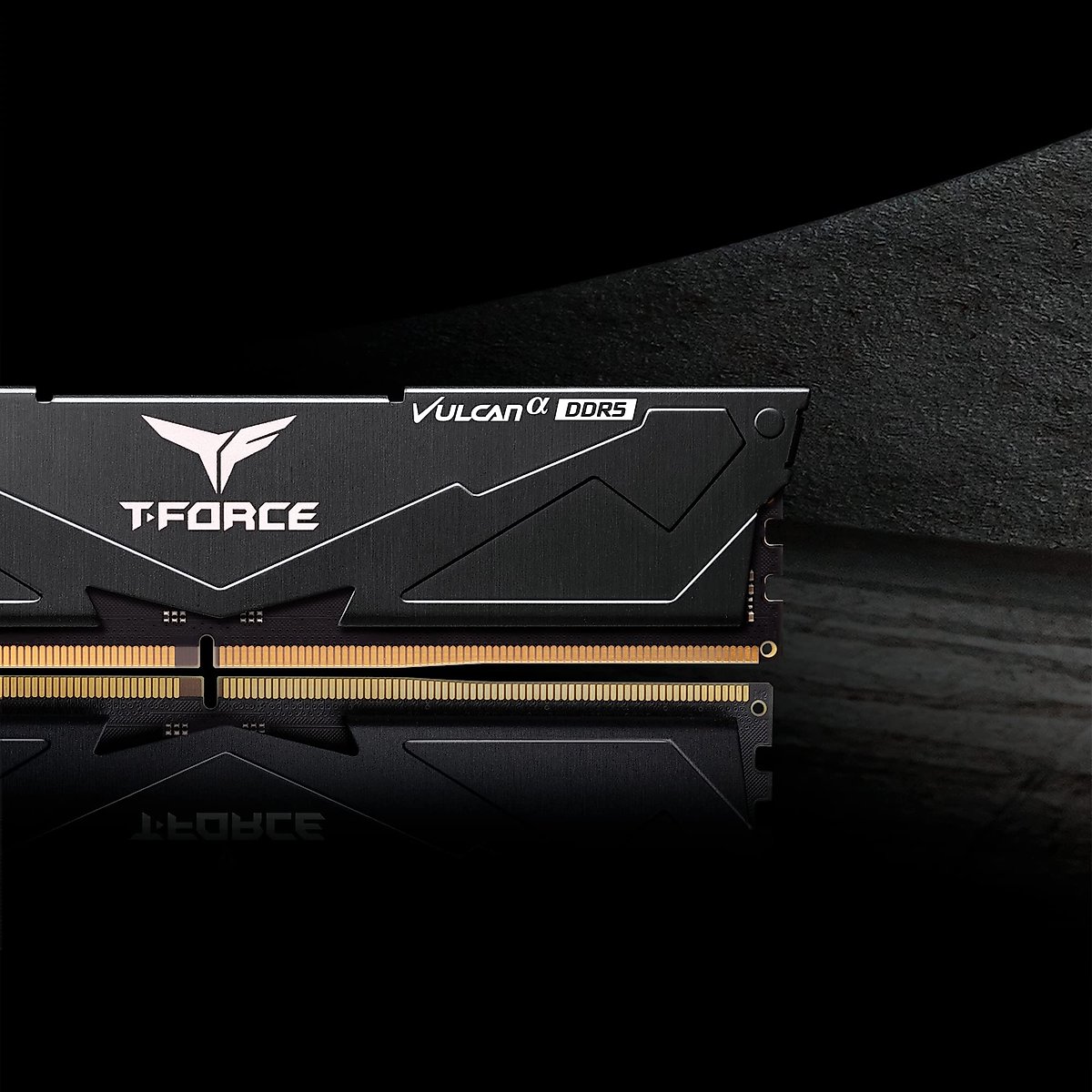 TEAMGROUP T-Force Vulcan Alpha DDR5 Ram 32GB Kit (2x16GB) 6000MHz (PC5-48000) CL38 Desktop Memory Module Ram (Black) AMD Optimized Memory - FLABD532G6000HC38ADC01