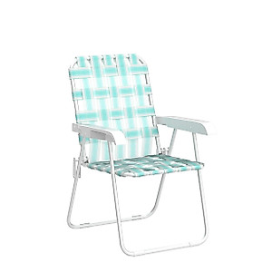 Novogratz Poolside Gossip, Priscilla Folding Chairs, 2-Pack, Aqua Haze