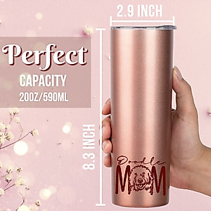 Onebttl Goldendoodle Gifts for Women & Girl, 20oz Stainless Steel Insulated Tumbler, Novelty Golden Doodle Gifts for Dog Lovers, Golden Doodle Dog Mom Gifts - Doodle Mom