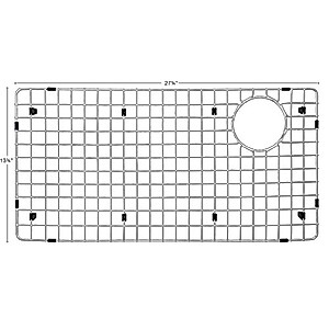 Karran GR-6020 Stainless Steel Bottom Grid 27-3/4 in. x 13-3/4 in. fits on QT-722 and QU-722