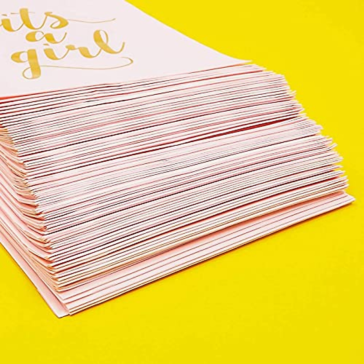 It's a Girl Baby Shower Goodie Bags (5 x 7.5 in,100 Pack)