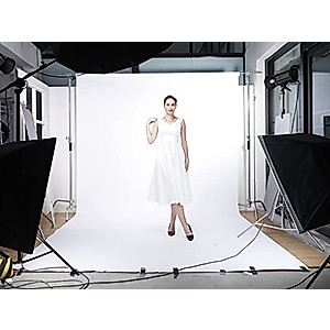 Huamei Seamless Photography Background Paper, Photo Backdrop Paper (4.4x16 Feet, Arctic White)