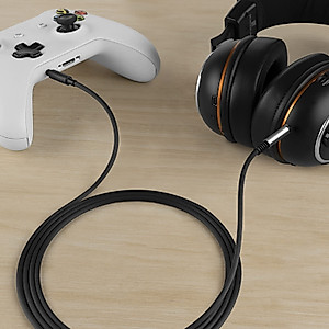 Geekria Audio Cable Compatible with Turtle Beach PX5, XP500, XP400, X42, X41, DX12, DX11, DPX21, DXL1, X12, X11, XL1, X32, X31, XP300 Cable, 2.5mm Replacement Stereo Cord (3 ft / 1 m)