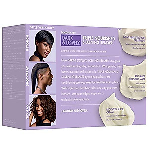 SoftSheen-Carson Dark and Lovely Triple Nourished Silkening No-Lye Relaxer with Shea Butter, Super
