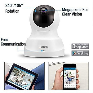 Pet Camera - Indoor Security Camera, Ucam by Tenvis & IoTeX. Home Security Camera with Motion Detection/Night Vision/2-Way Audio. Blockchain Authorization, 100% Data Privacy, Amazon Cloud & SD Storage