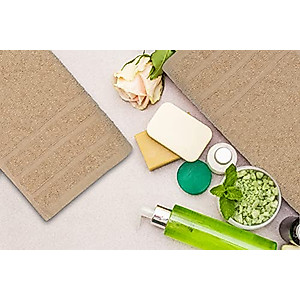 Textila Cotton Hand Towels - Pack of 3 - Beige Color - 16x27 Inches - Soft and Absorbent Towels for Bathroom, Kitchen, and Gym.
