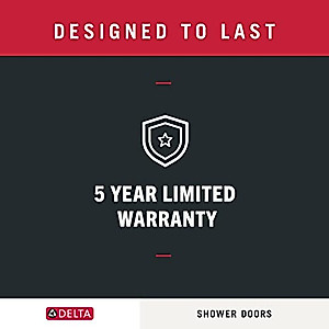 Delta Shower Doors SD3957028 Classic Semi-Frameless Contemporary Sliding Shower 60"x71", Bronze Track