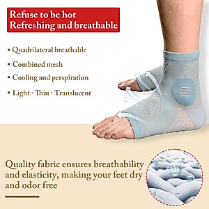 Yanmide 2Pairs Neuropathy Socks for Men and Women - Soothe Relief Socks for Neuropathy Pain Women - Plantar Fasciitis Socks - Anti Fatigue Compression Foot Sleeve Support Brace Sock (L, Gray)