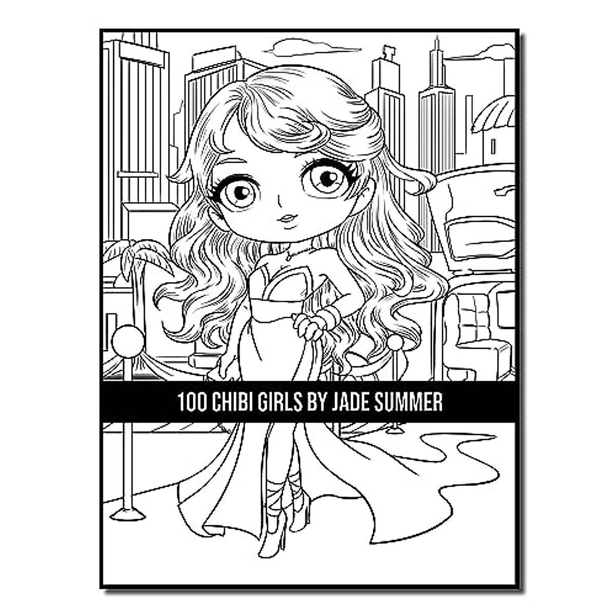100 Chibi Girls: An Adult Coloring Book Collection with Cute Girls, Fantasy, Horror, Christmas, and More!
