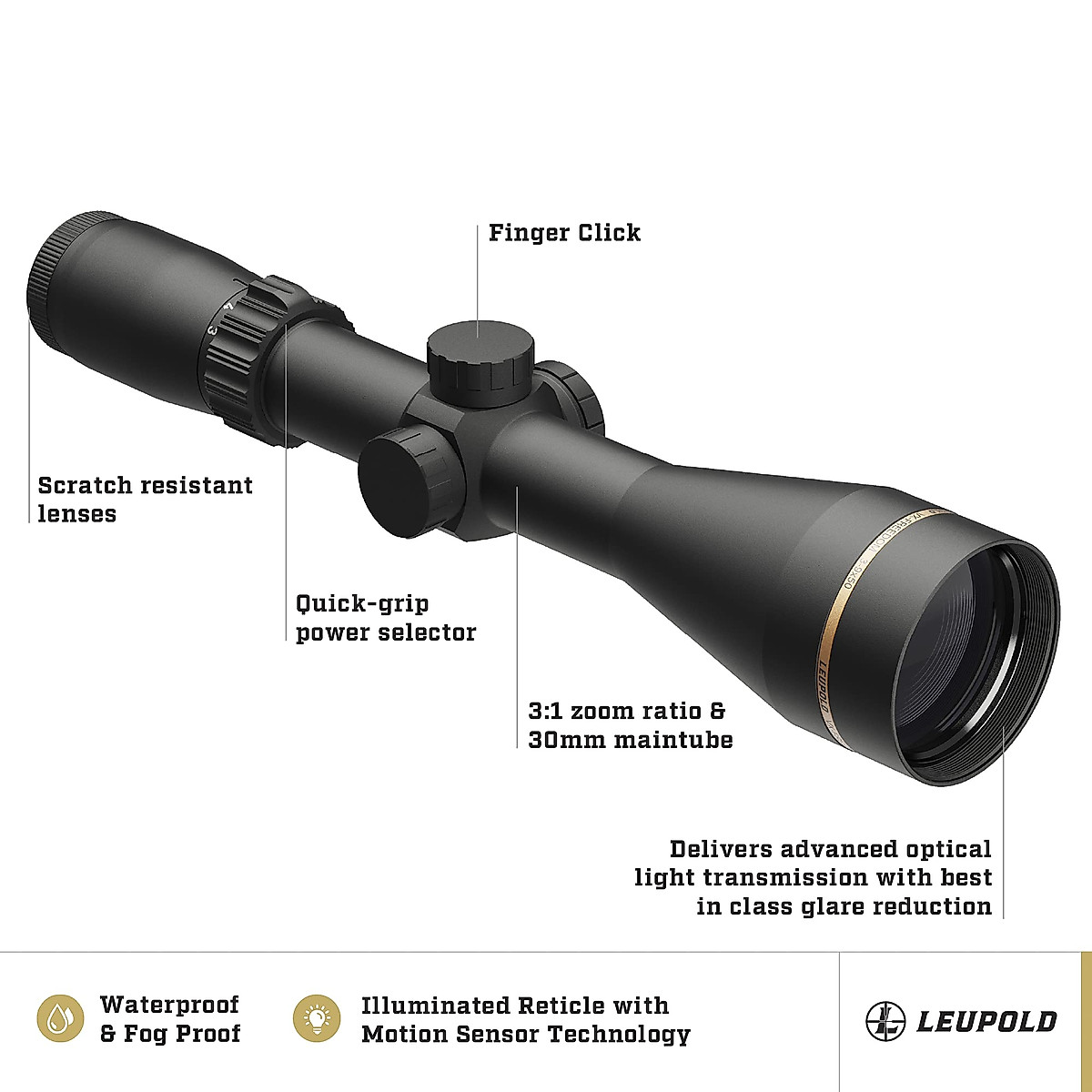 Leupold VX-Freedom 3-9X50 (30mm) Illum. FireDot Twilight Hunter Reticle Riflescope