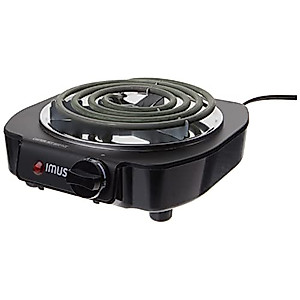 IMUSA USA Electric Single Burner, Black