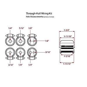 Wilderness Systems Through-Hull Wiring Kit for Kayaks